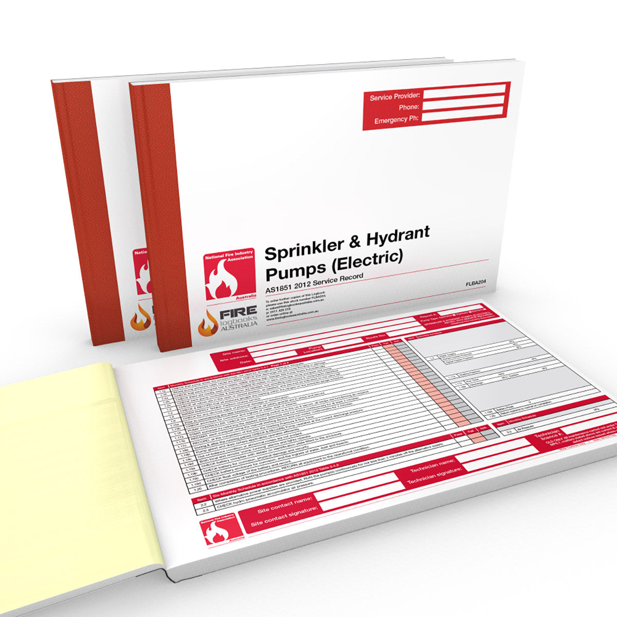AS1851 Logbook Sprinkler & Hydrant Pumps (Electric) (2 year) – Prime ...