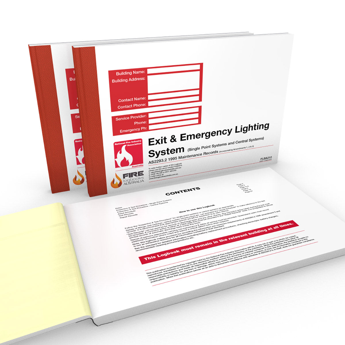 AS1851 Logbook Exit & Emergency Lighting Systems (Suitable for Single ...